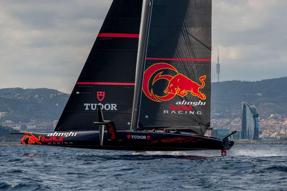 Alinghi Red Bull Racing goes flying in Barcelona - MySailing